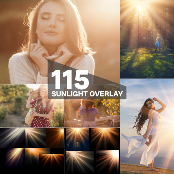 Sunlight Overlay, Sun Ray Overlay, Sun Flare Overlay
